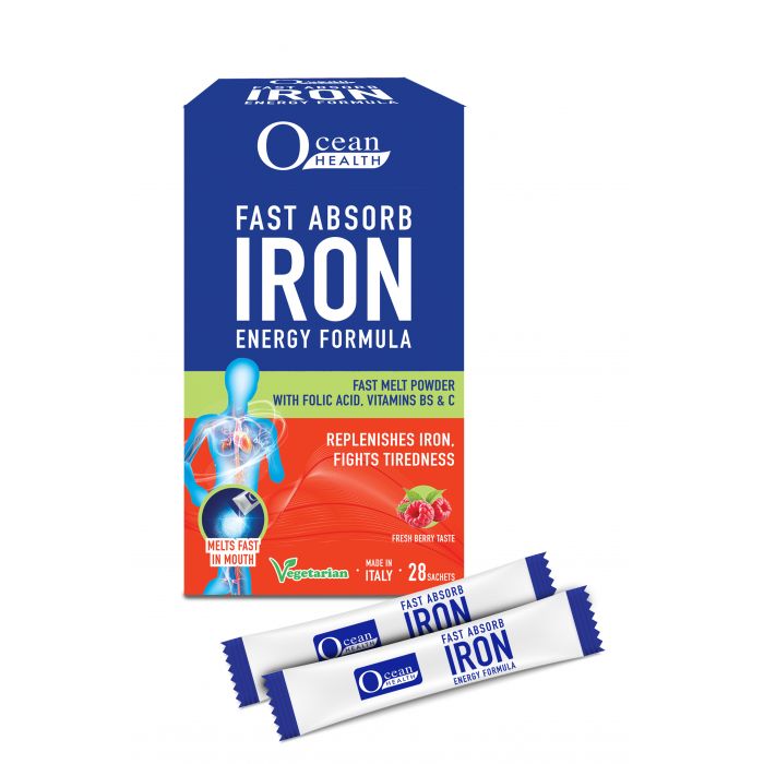 Ocean Health Fast Absorb Iron Energy Formula 28sac - Medistore